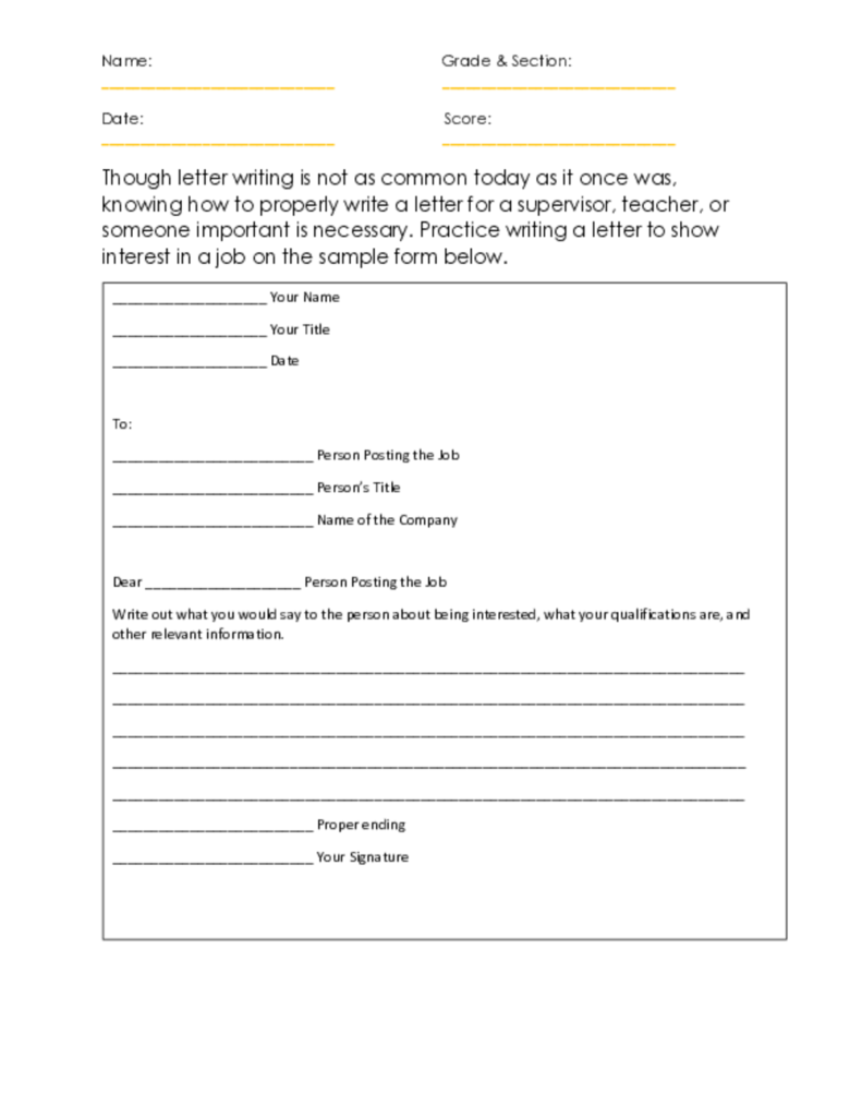 High School Life Skills - 10 Page Workbook - Download now ...