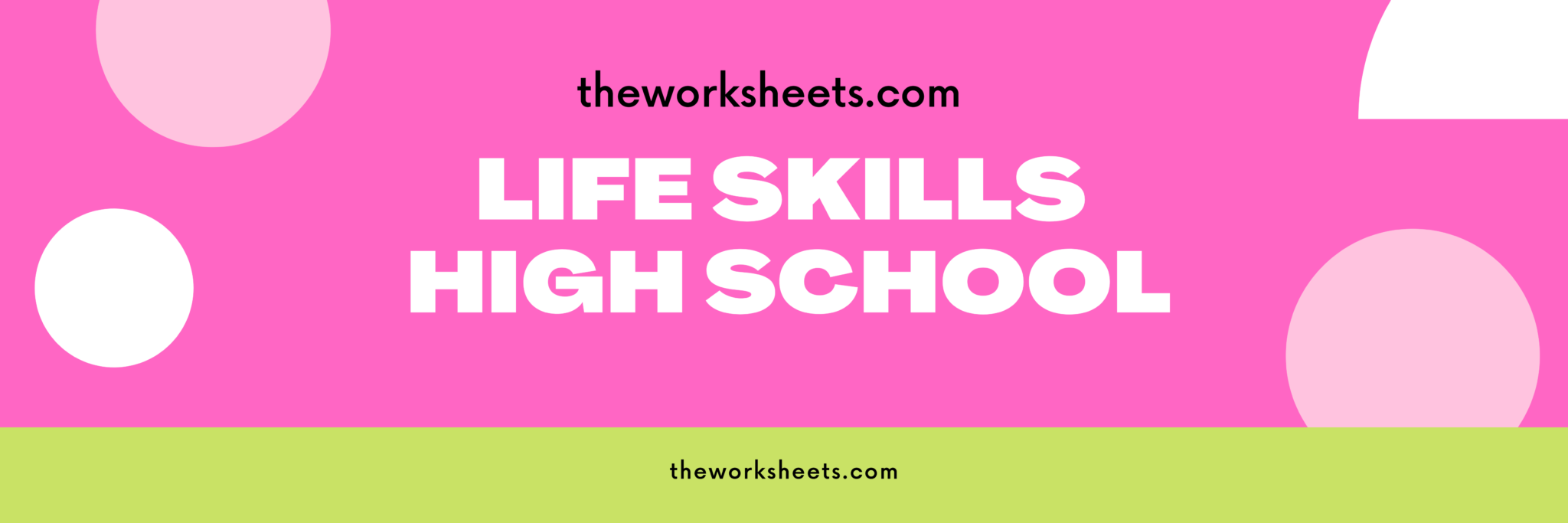 High School Life Skills - 10 Page Workbook - Download now ...