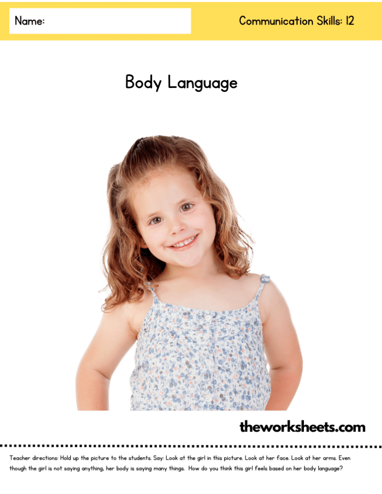 20 Free Kindergarten Communication Skills Worksheets - Share Now ...