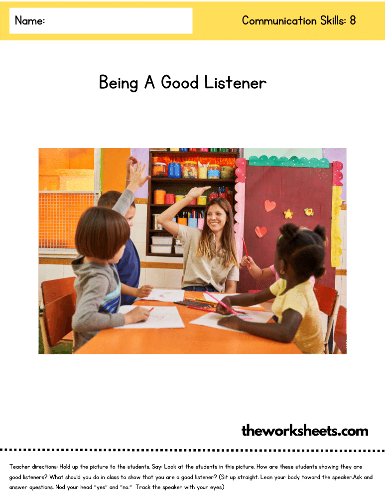 20 Free Kindergarten Communication Skills Worksheets - Share Now ...