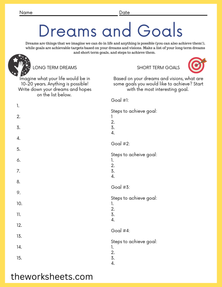 Life Skills for Teens - 15 worksheets for free ! - TheWorksheets.com